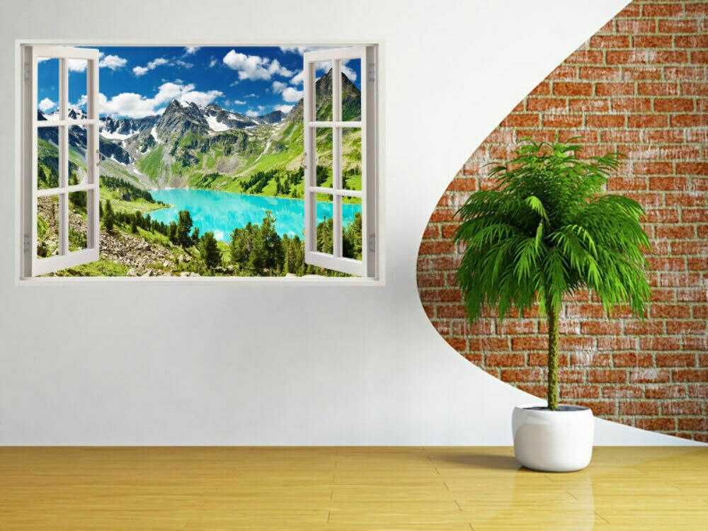 3D Full Colour Nature Mountain Lake View Landscape... – Vicedeal