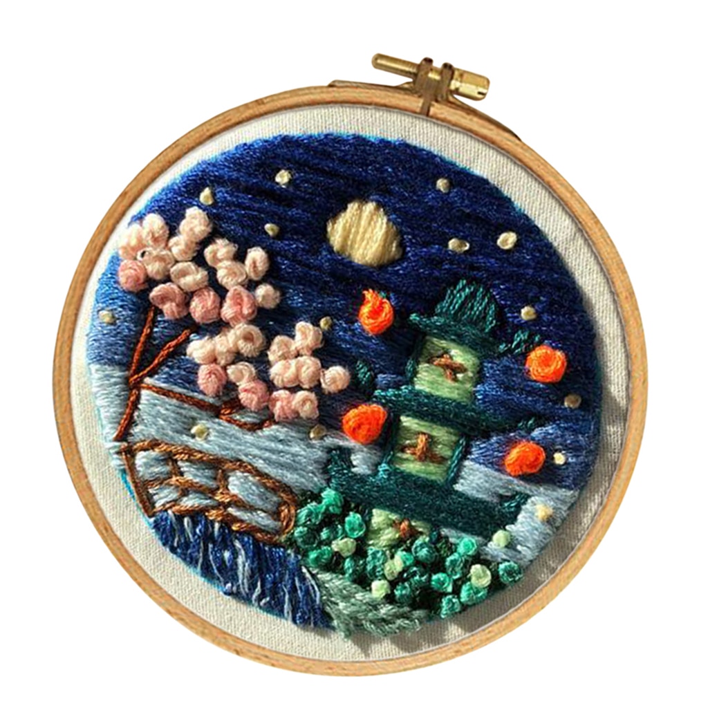 Modern Starry Sky Hand Embroidery Sampler Kit for ... – Grandado