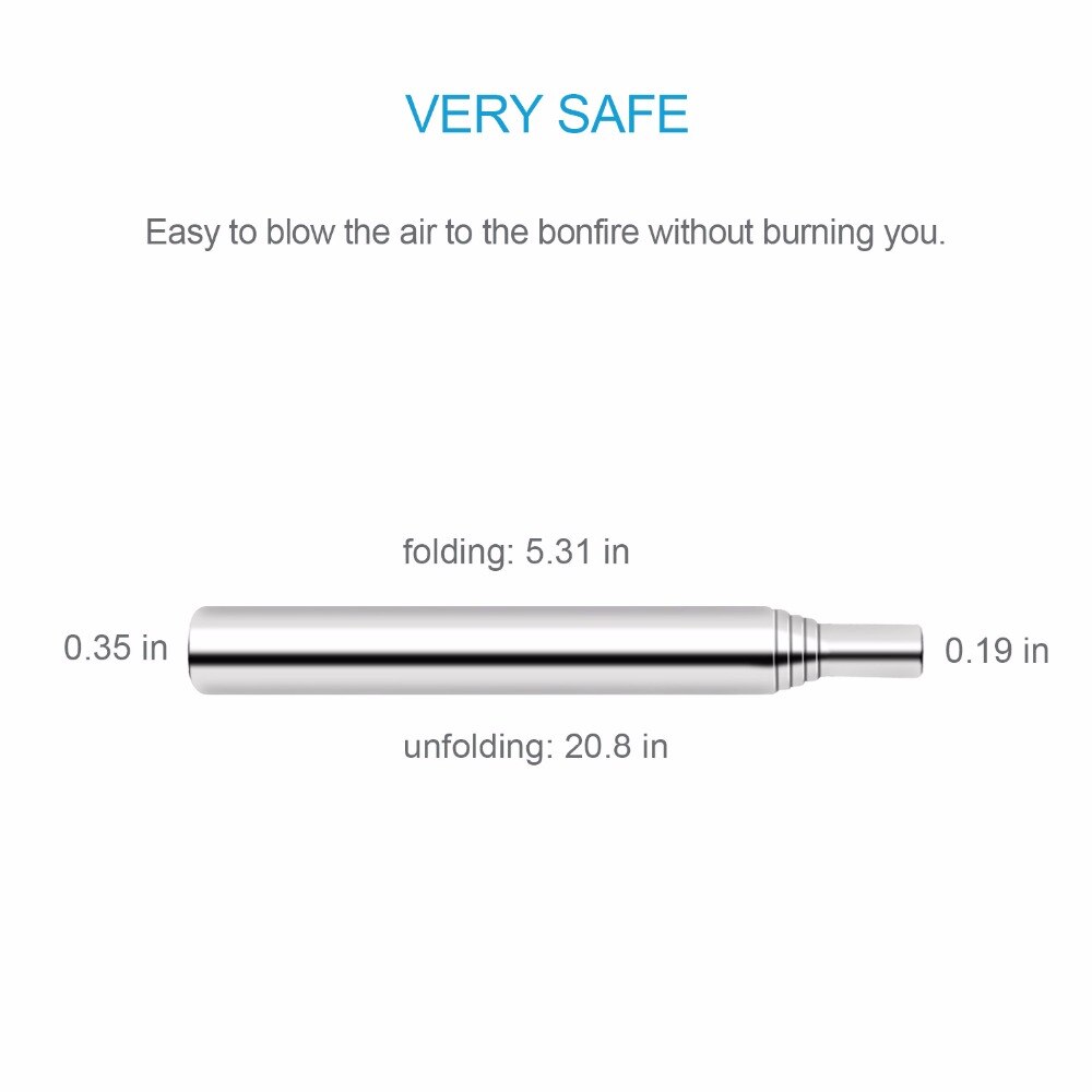 Inklapbare Outdoor Blow Brand Buis, Rvs Telescopis... – Grandado