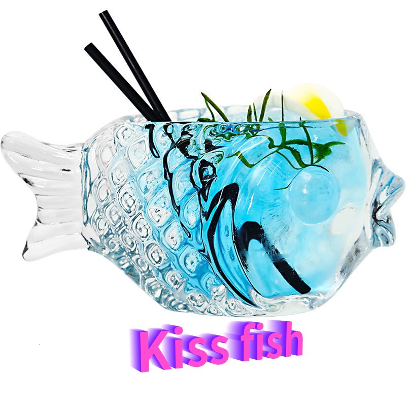 3D Transparent Fish Shape Bar Cocktail Glass Party... – Vicedeal