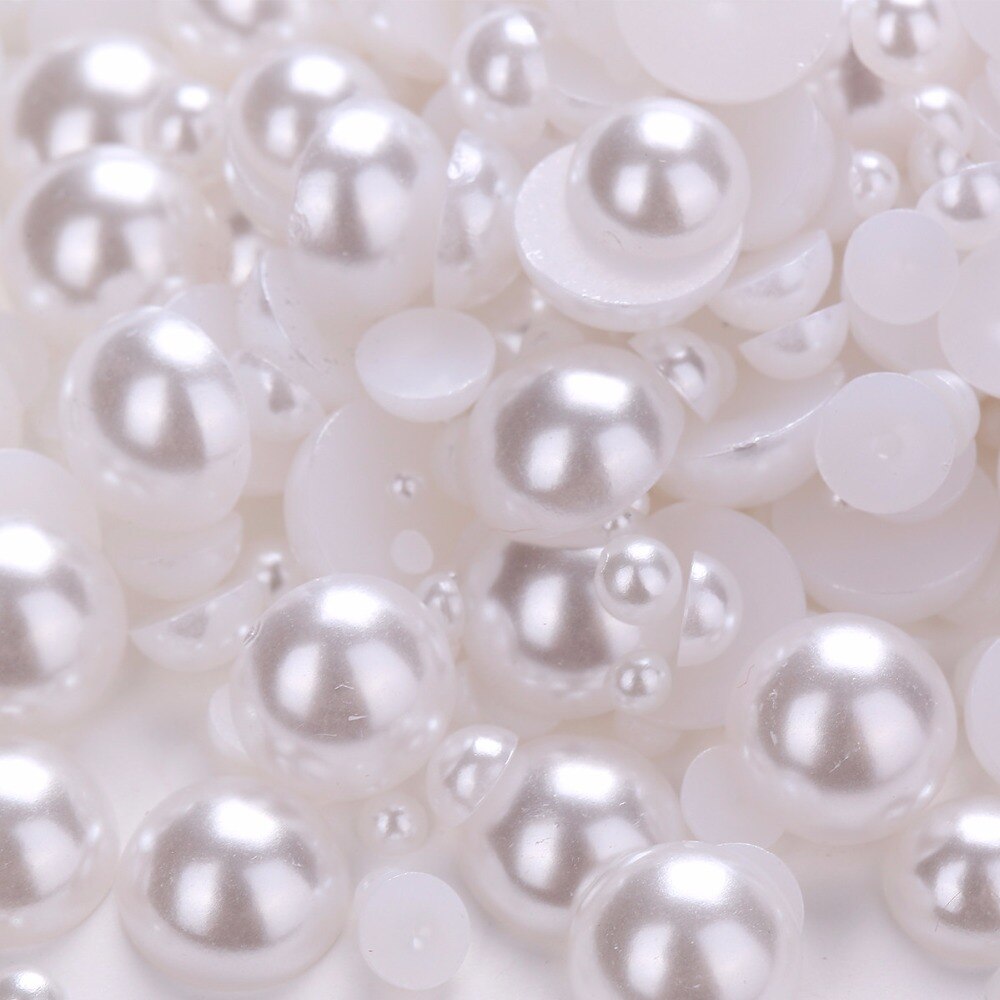 Mix Size 2mm 3mm 4mm AB color pearl Beads Resin Ha... – Grandado