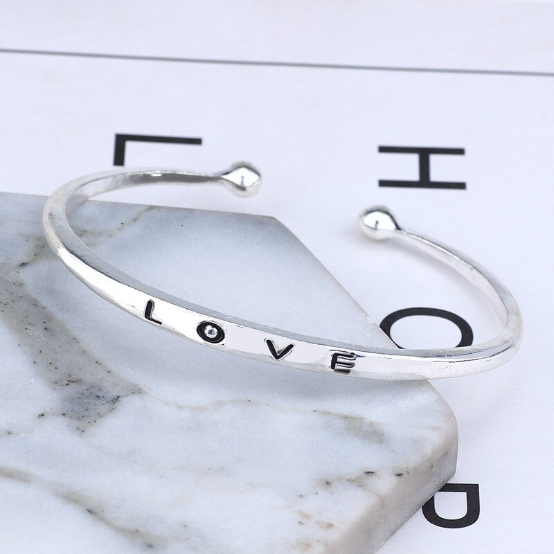 Bangles love kpop adjustable nomination cadeau fem... – Grandado