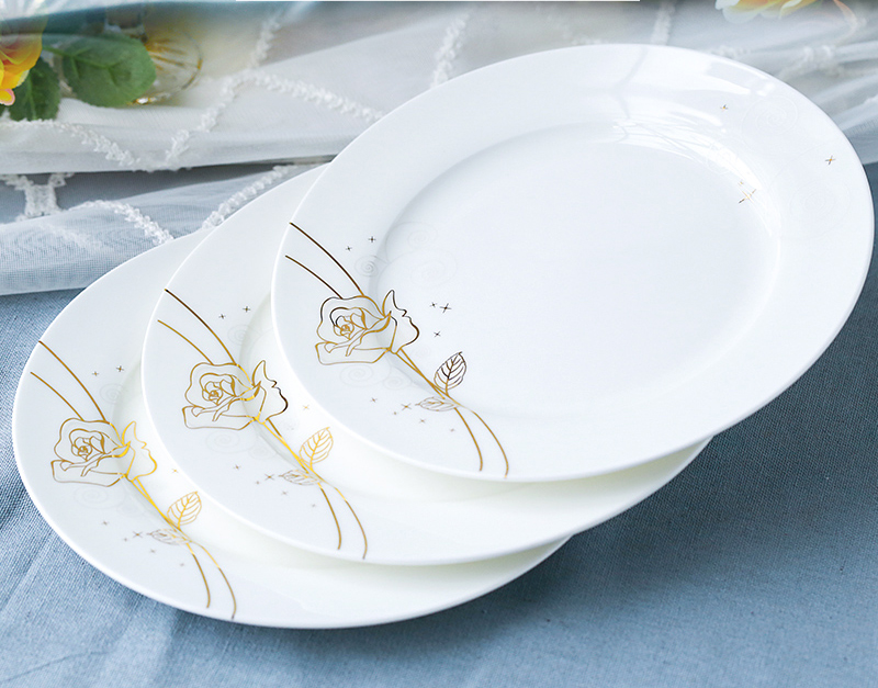 4pcs set, 8 inch, bone china dishes and plates set... – Vicedeal