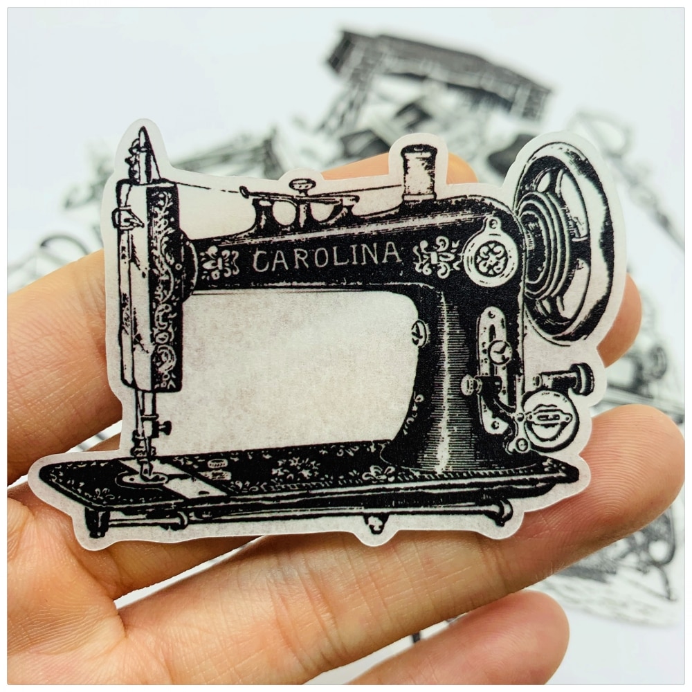 22 Stks/set Vintage Zwart Wit Naaimachine Schaar S... – Vicedeal