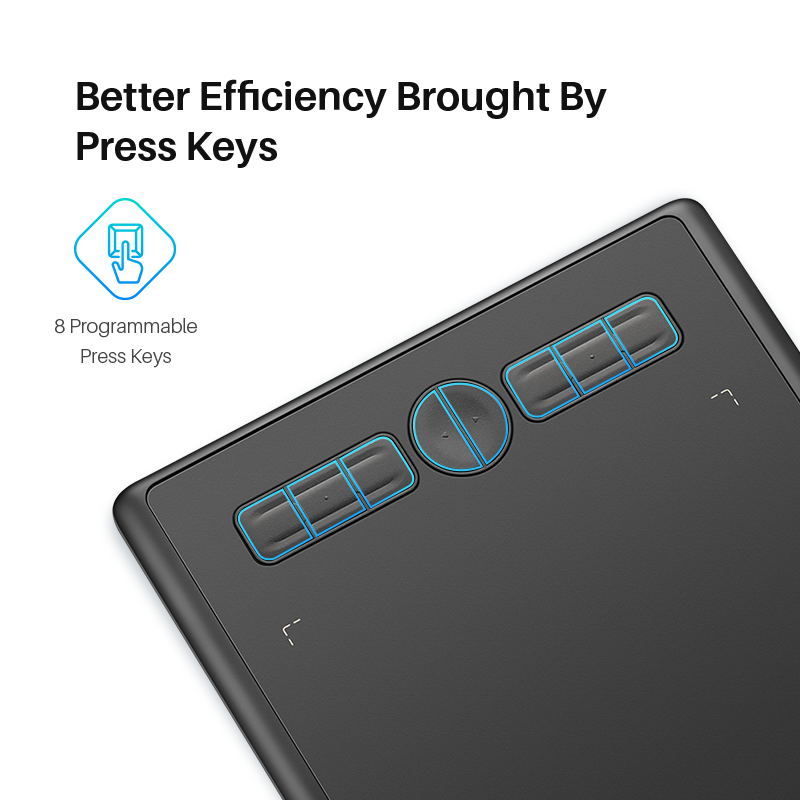 Huion-Tableta gráfica Digital H580X, Tablet de dib... – Grandado