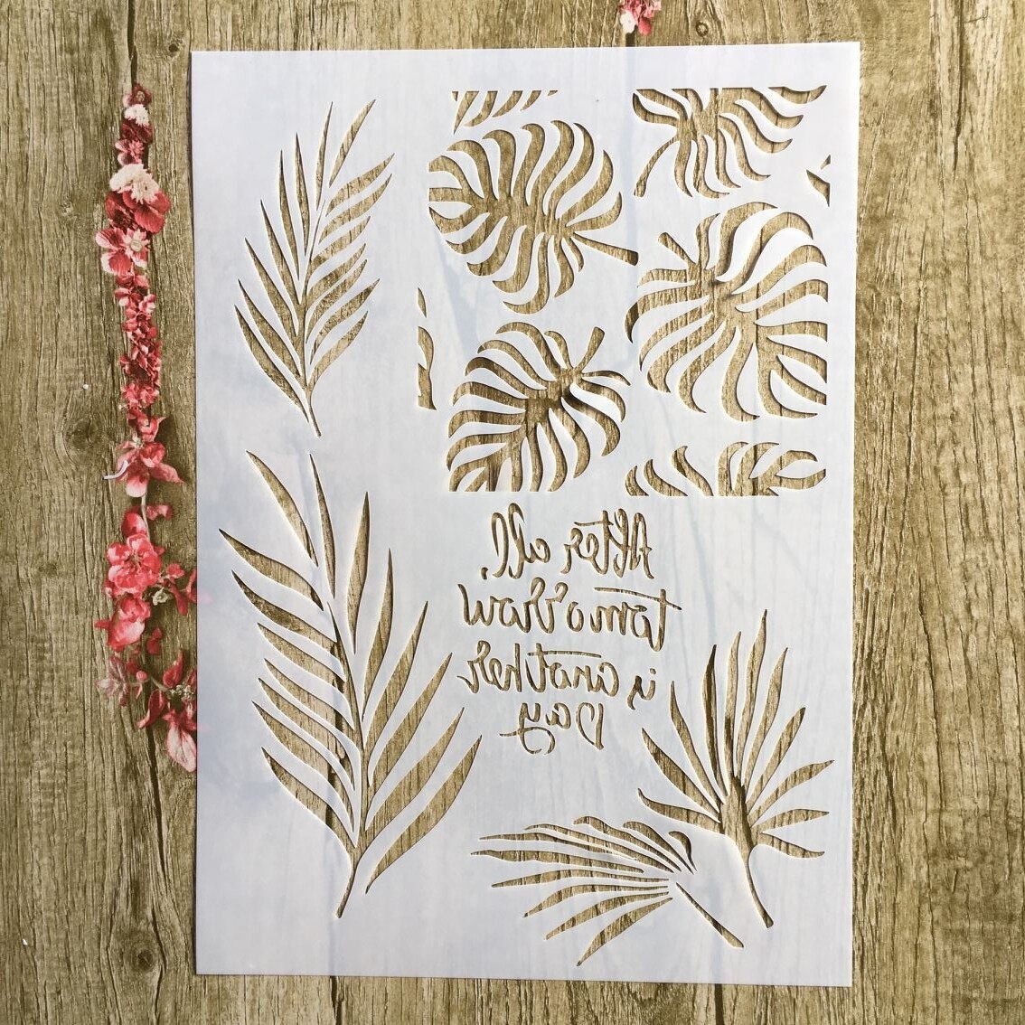 4Pcs/Alle A4 Blad Vlinder Boom Diy Gelaagde Stenci... – Grandado