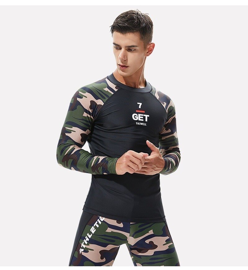 Men's Running Fitness Compression Suit UPF 50+ Swi... – Vicedeal