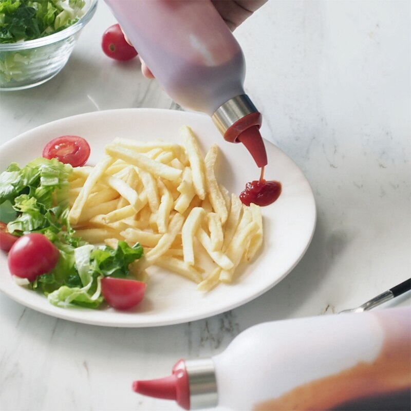 Paquete de 3 botellas para apretar condimentos, bo... – Grandado
