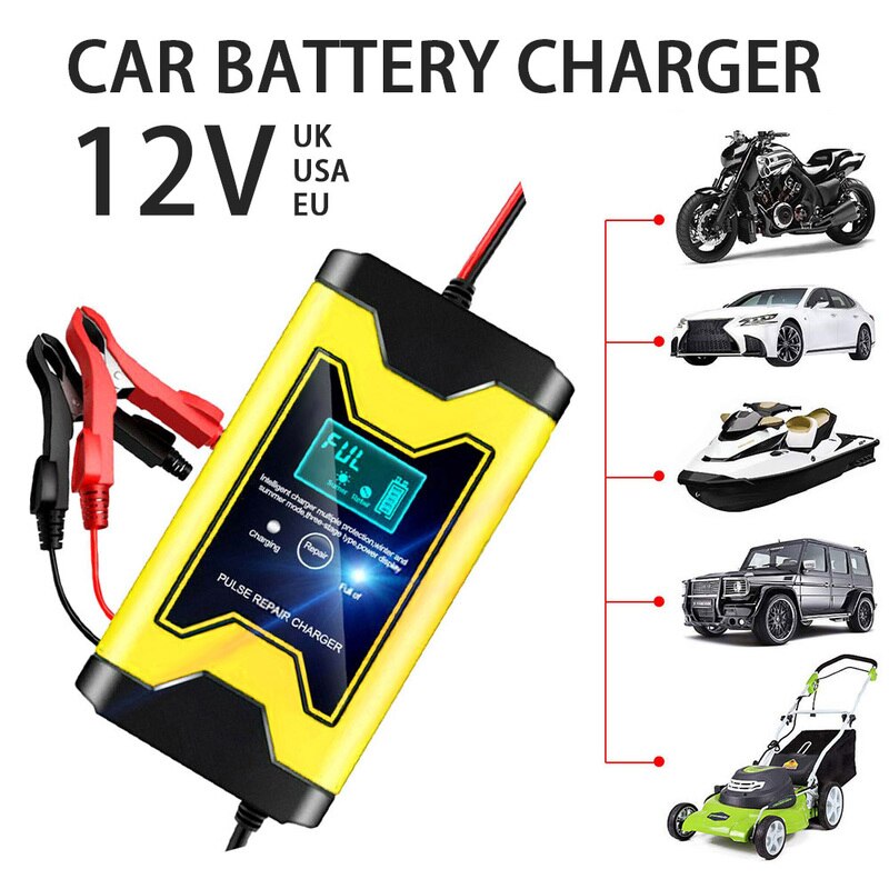 12V 6A Auto Acculader Volledige Automatische Puls ... – Grandado