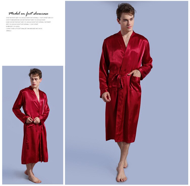 Zachte mannen Pyjama Pyjama Nachtkleding Robe Robe... – Vicedeal