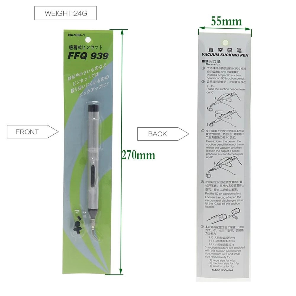 Vacuum Suction Pen Kit IC SMD Vacuum Sucking Sucti... – Grandado