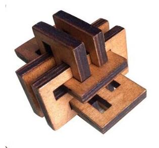 Set of 6PCS IQ Wooden Brain Teaser Puzzle Traditio... – Grandado