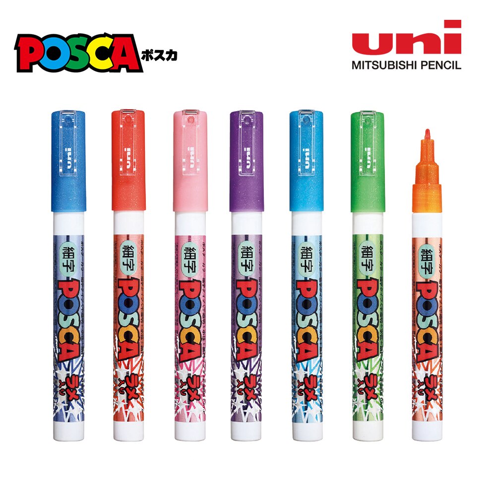 Japanese Uni Marker Set 7-Color POSCA Series POP P... – Grandado