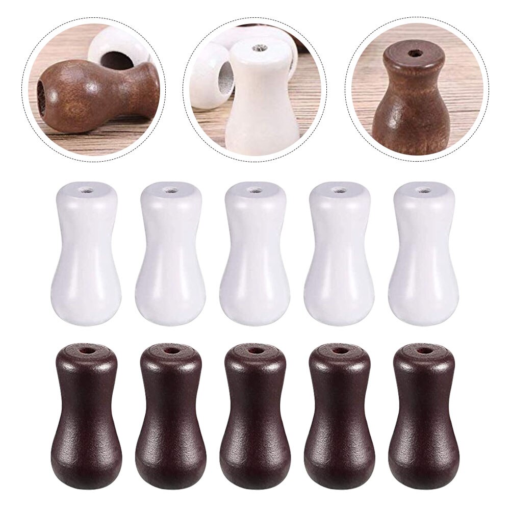24pcs Wooden Cord Knobs Wooden Hanging Pulls Acces... – Vicedeal