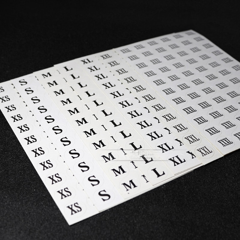 300pcs Sticker size sticker Clothes label Clothing... – Grandado