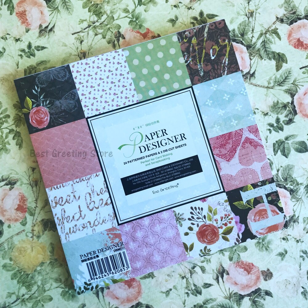 6x6 paper pad vintage floral scrapbooking page kit... – Vicedeal