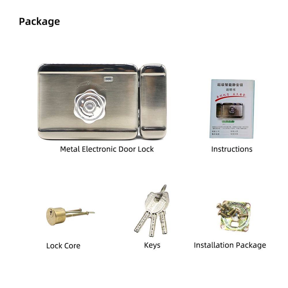 JeaTone Electric Lock for Home Intercom System – Grandado