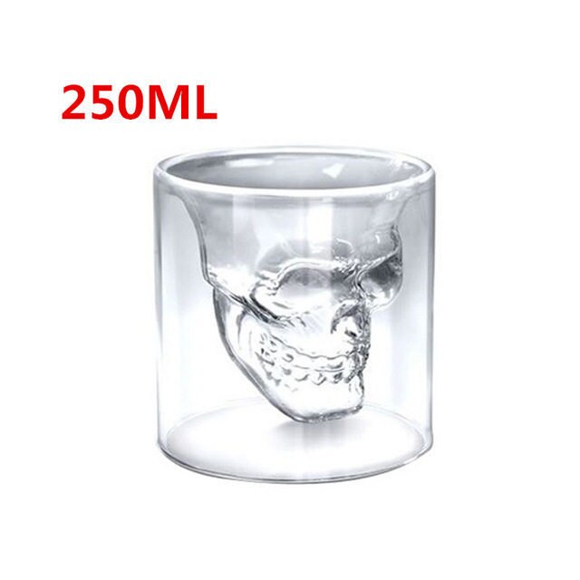 4 Optional Sizes Skull Glass Wineglass Clear Mug C... – Grandado