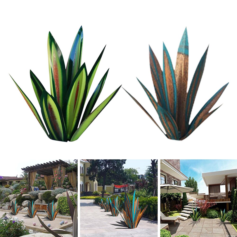 DIY Metal Art Tequila Rustic Sculpture Rust 9 Leav... – Grandado