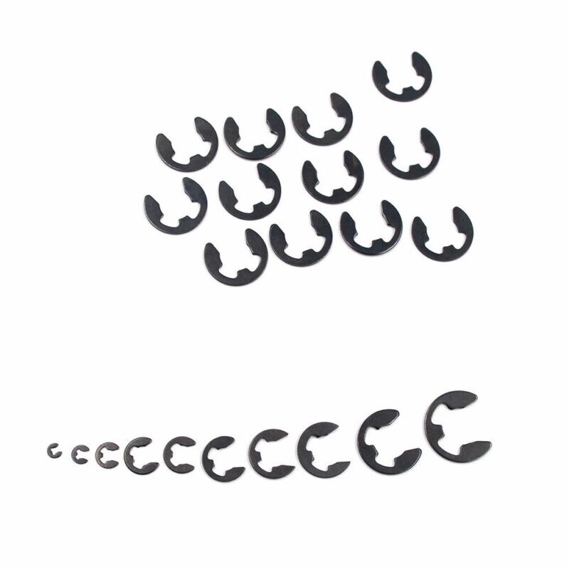 120pcs/set M1.5-M10 Black Steel E Type Clip Circli... – Grandado