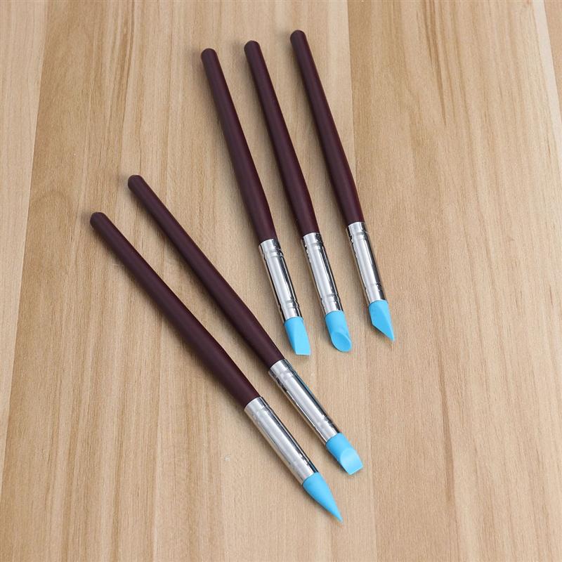 5pcs Artist Paint Brush Set Colorful Silicon Brush... – Grandado