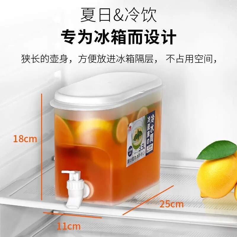 3500ml Water Pitcher Jug With Faucet Fruit Juice K... – Grandado