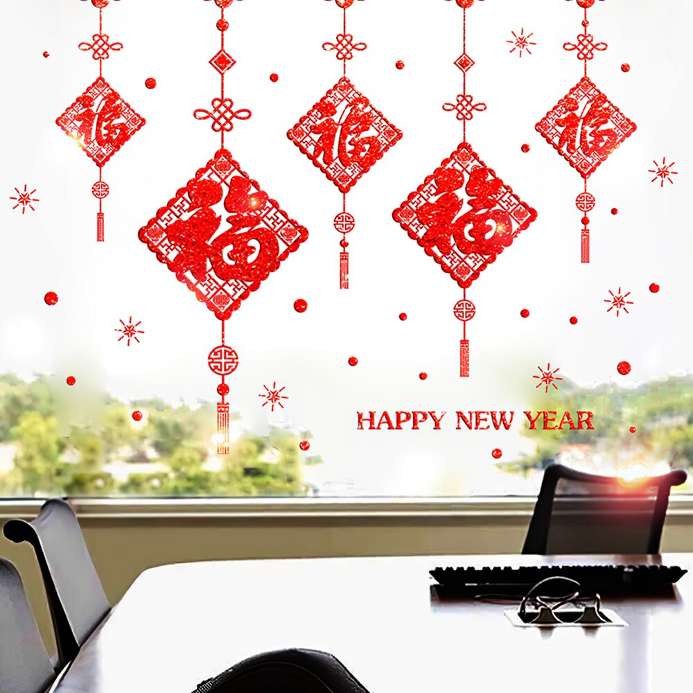 Chinese Knot Stickers Chinese Year Window Stickers... – Grandado
