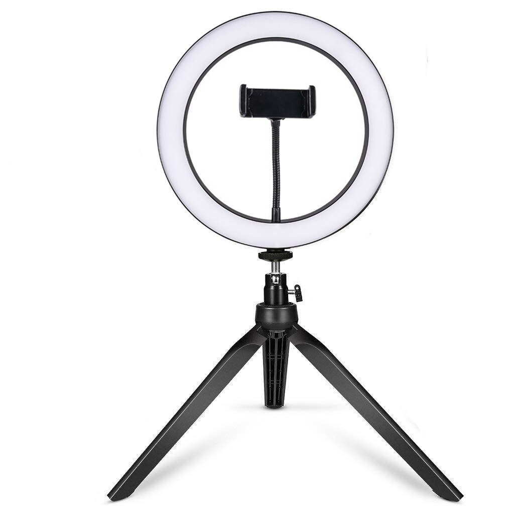 10" Photography LED Selfie Ring Light Dimmable Cam... – Grandado