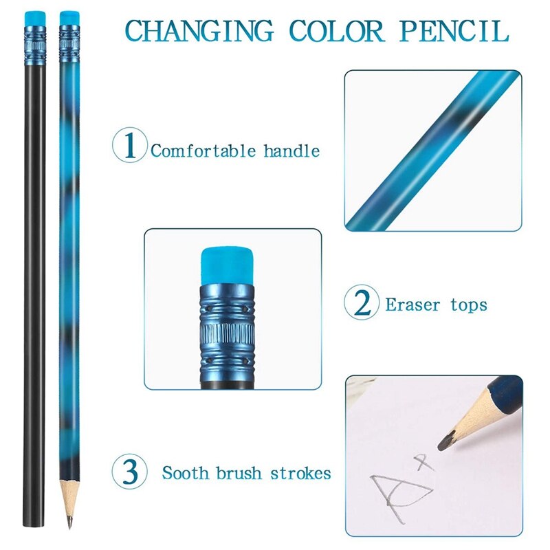 Color Changing Mood Pencil for Kid HB Changing Pen... – Grandado