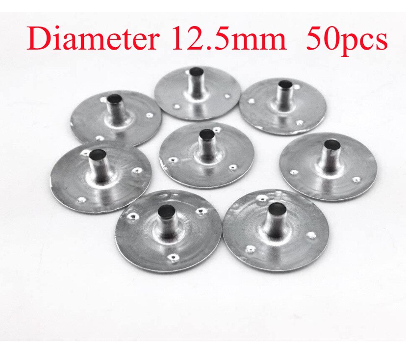 100pc metal candle wick sustainers tabs , Silver W... – Grandado