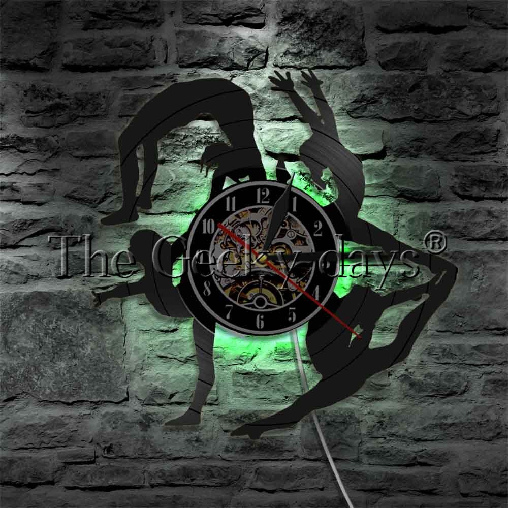 1Piece Gymnastics Girls Silhouettes Led Wall Light... – Grandado