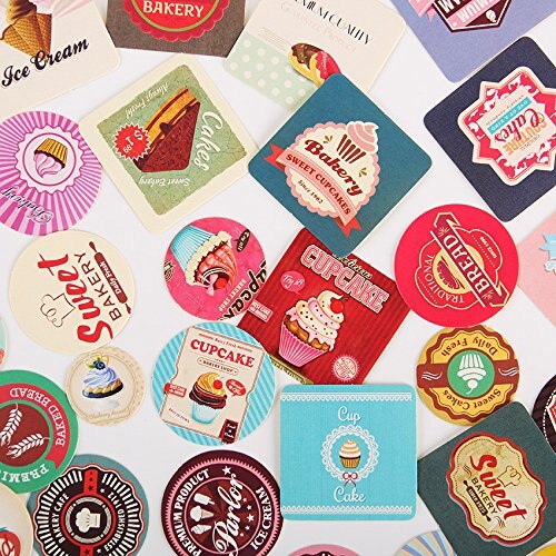 38 Pcs/pack Cup Cake Paper Sticker Diary Label Sti... – Vicedeal