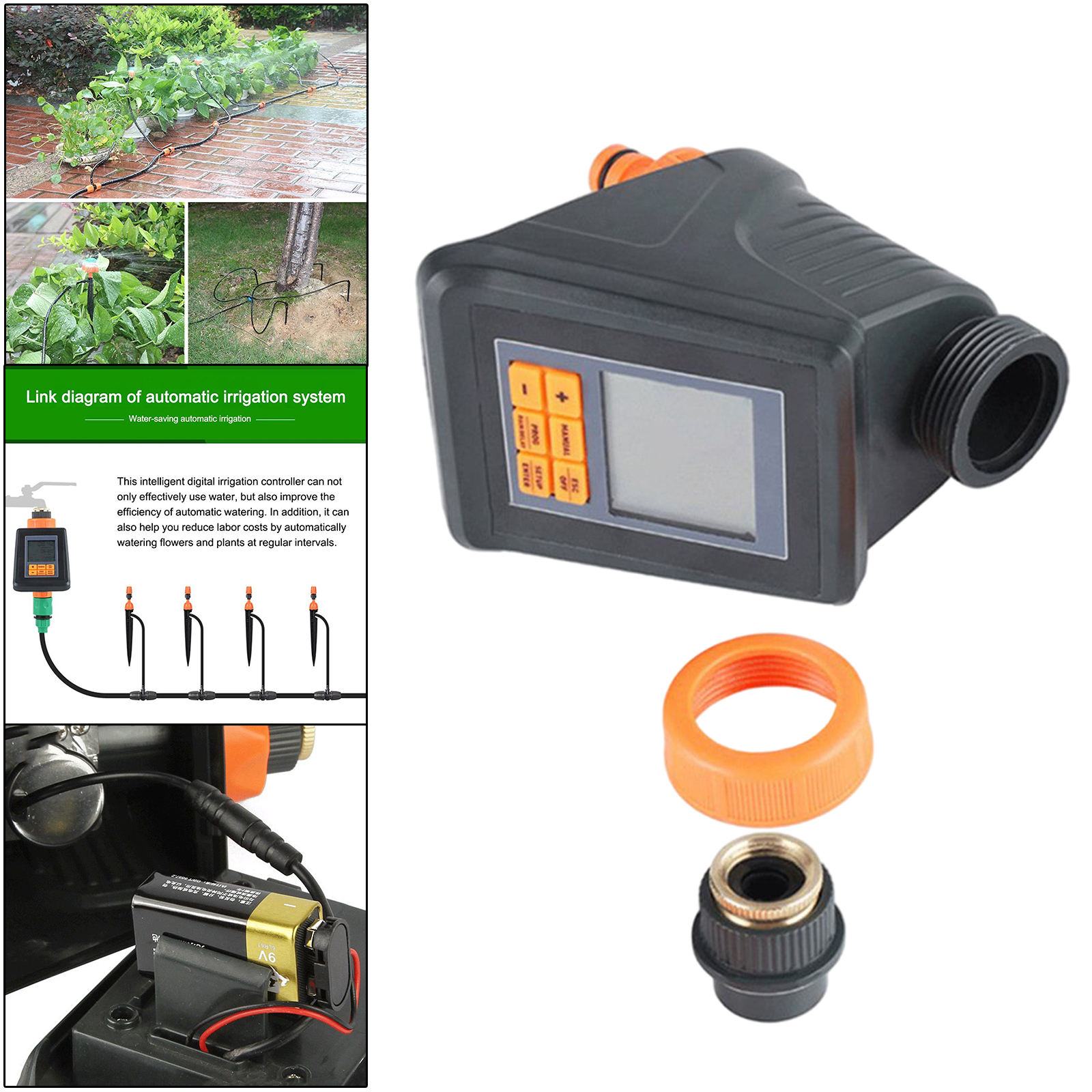 Hose Watering Timer Digital Irrigation Timer Leak-... – Grandado