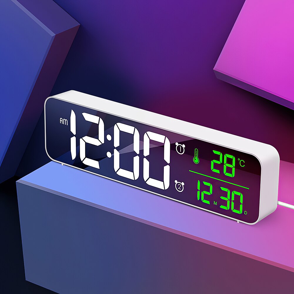 LED Digital Alarm Clocks For Bedrooms Bedside With... – Grandado