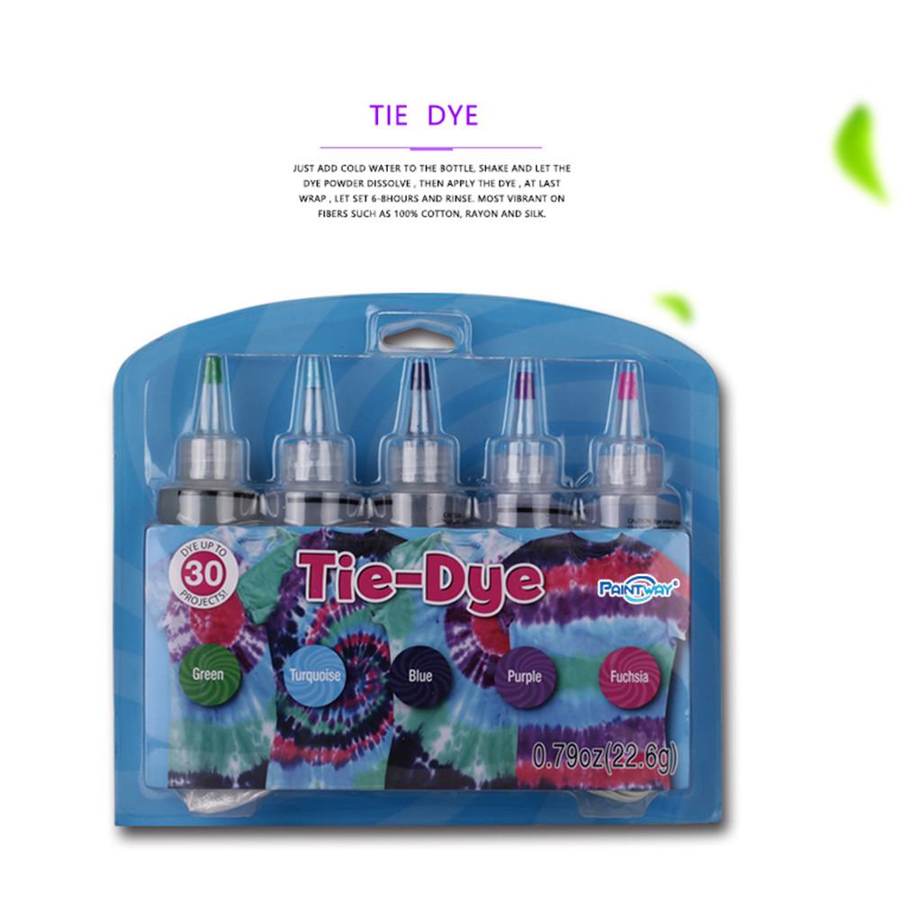 5 Colors Tie-Dye Kit Cotton Linen Clothing Dyes No... – Vicedeal