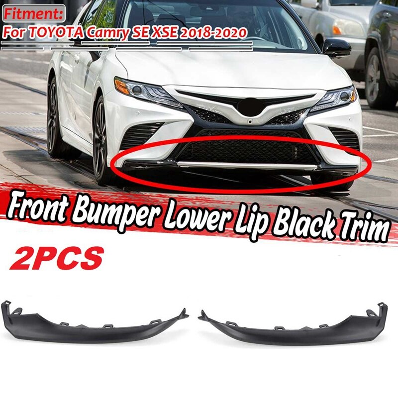 2X Front Bumper Splitter Lip Grille Lower Trim Mol... – Grandado