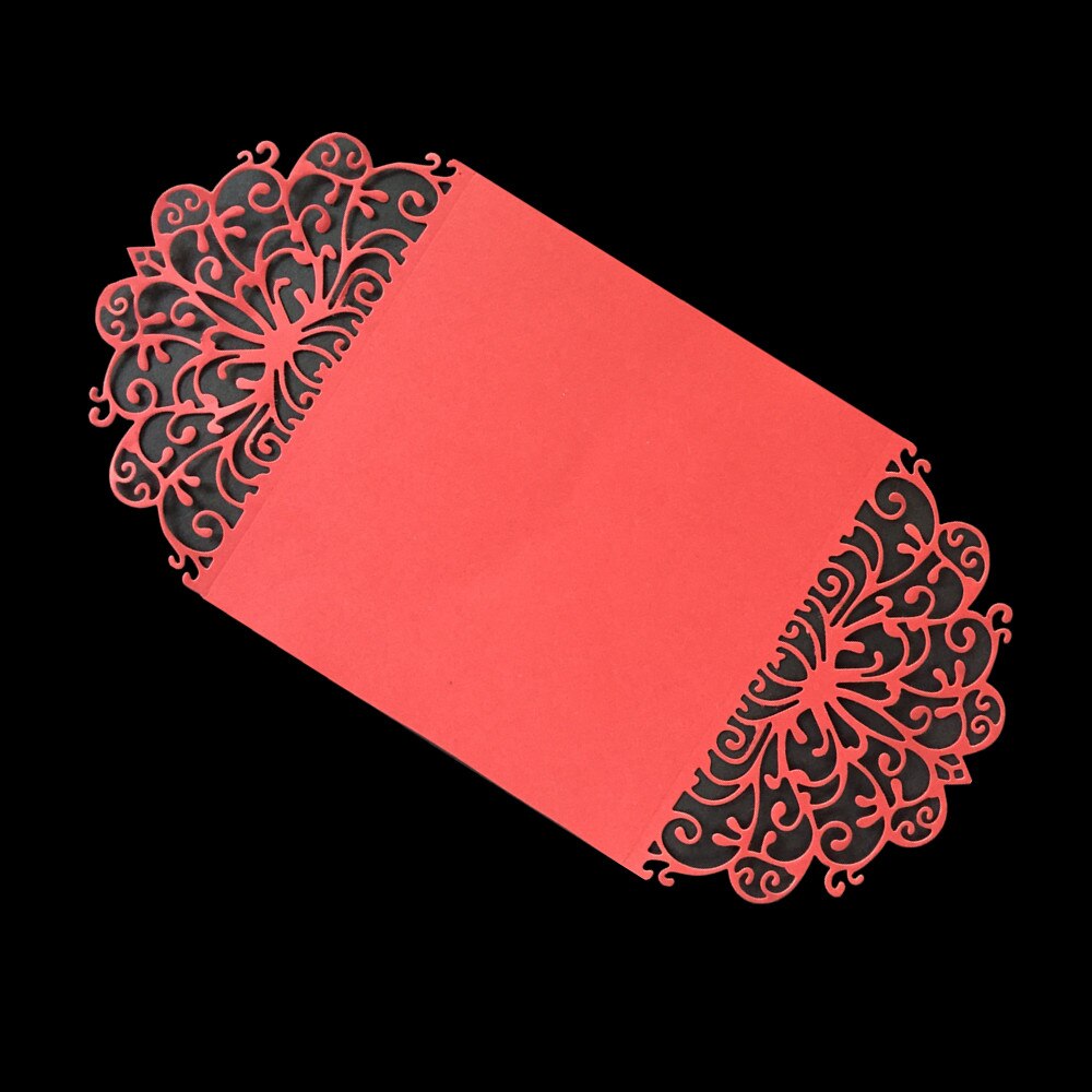 Wedding Invitation Card Lace Flower Border Frame M... – Grandado