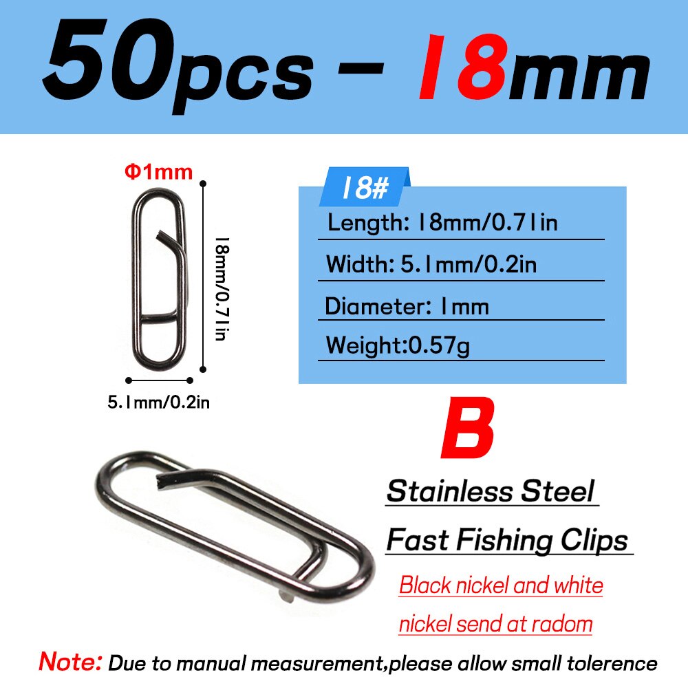 Bimoo 50pcs Stainless Steel Fishing Lure Leaders C... – Vicedeal