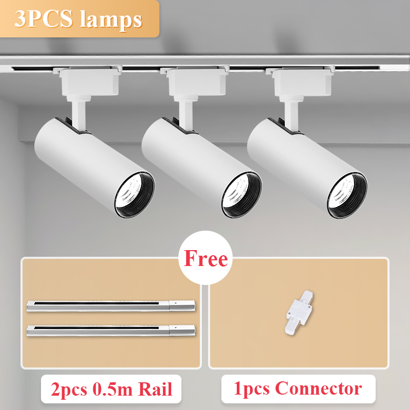 Set Spot Led Track Light Rail 220v Led Ceiling Adj... – Vicedeal