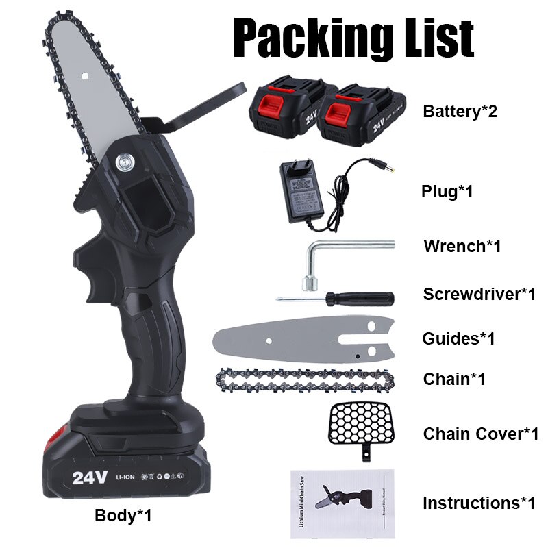 4 inch Mini Woodworking Logging Saw Electric Chain... – Vicedeal