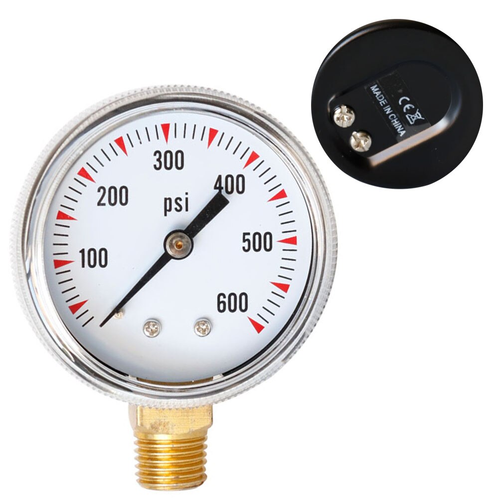 0-600 PSI 2" Dial 1/4NPT Brass Pressure Gauge Bott... – Grandado
