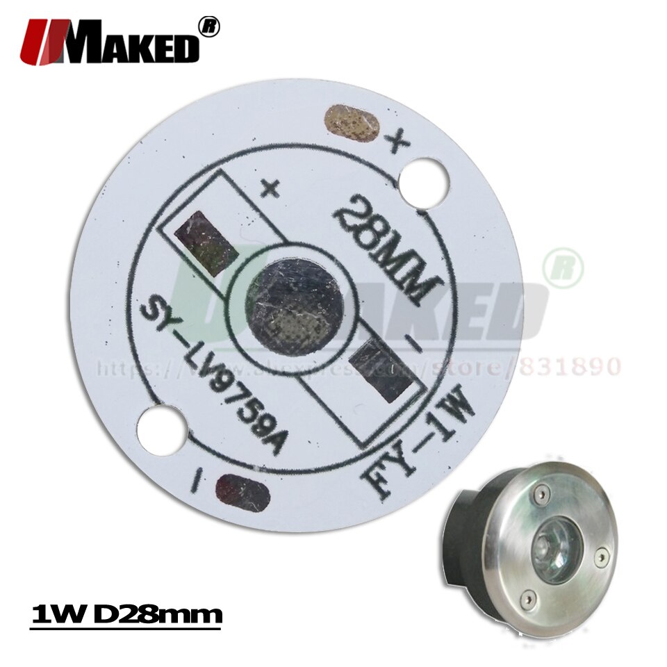 1W 3W 5W LED PCB Heatsink Dia26/28mm High Power LE... – Grandado