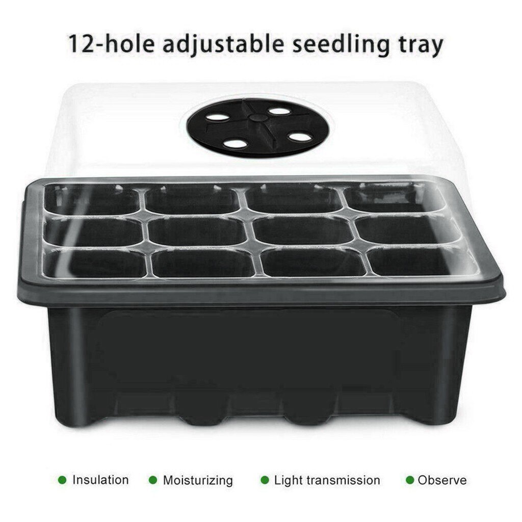 T# 12 Hole Plant Seed Grows Box Nursery Seedling S... – Grandado