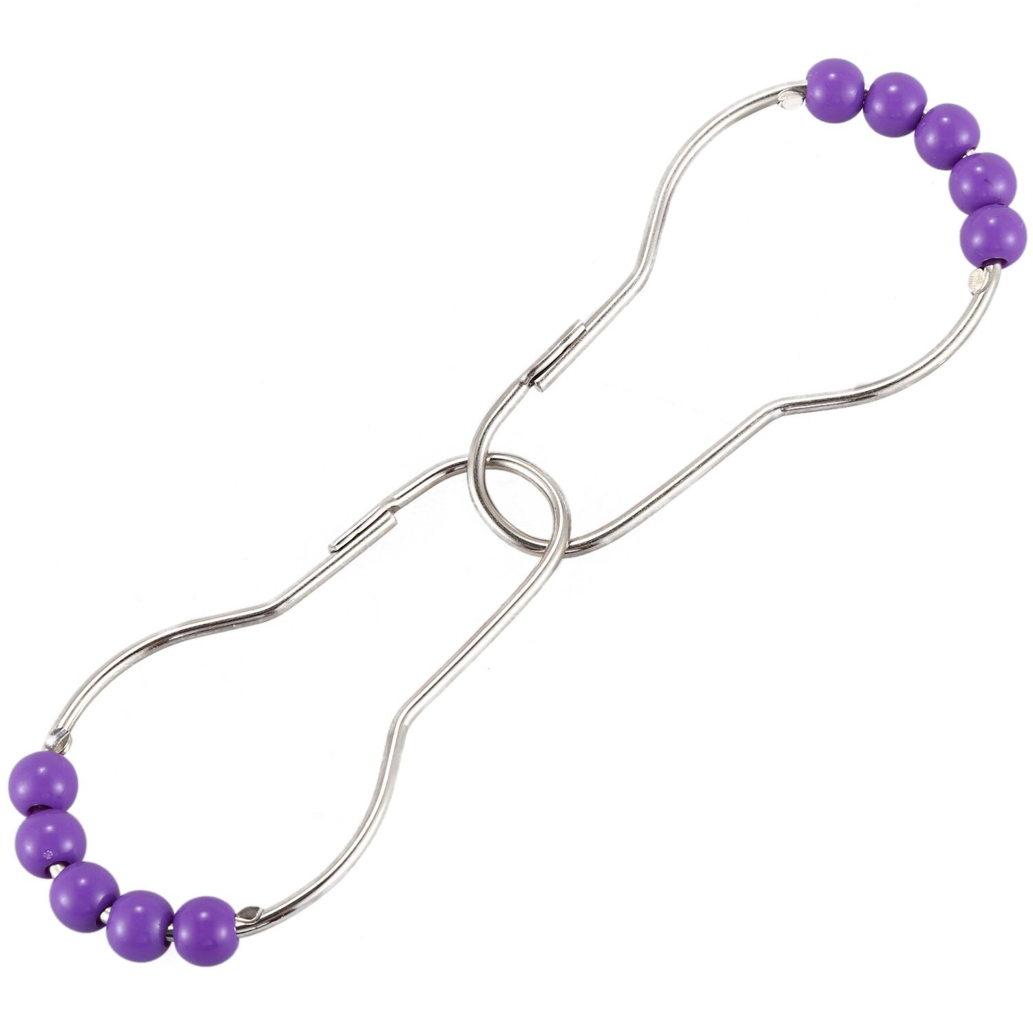 ! badrum lila rulle boll dusch gardiner ringar kro... – Grandado