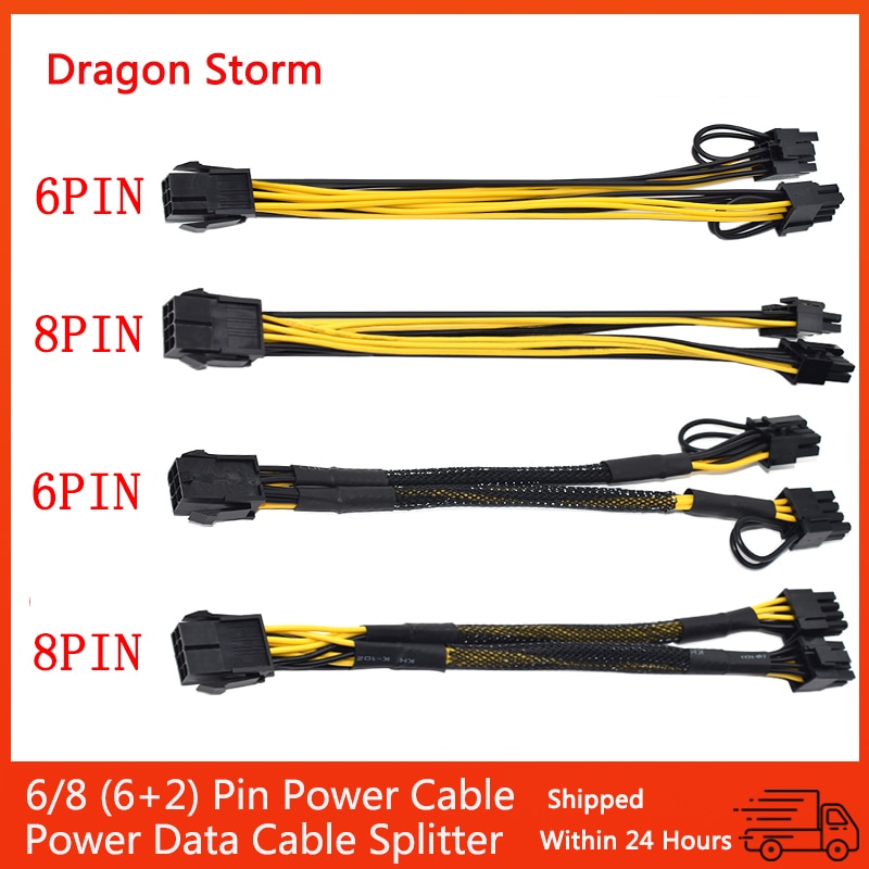 Original 10 stk 6 pin 8 pin pci express til dual p... – Grandado