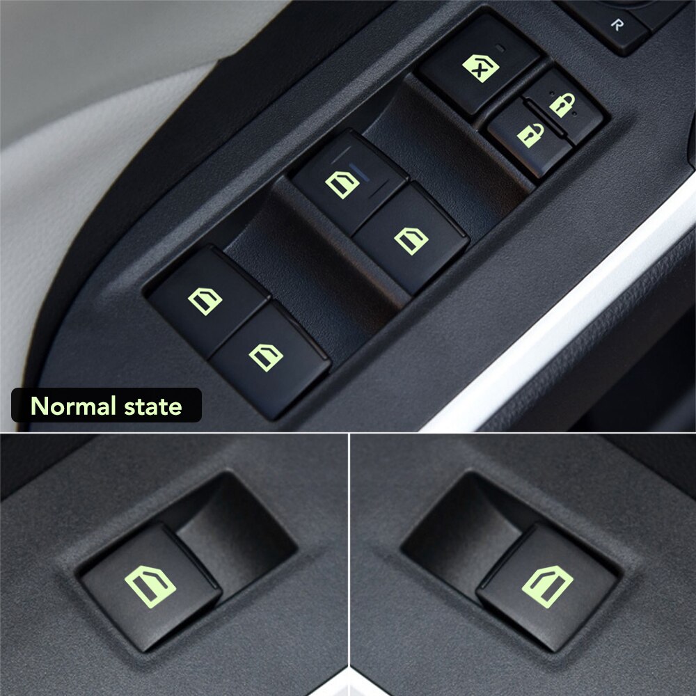 Lysende bildør vindusheis vindu knapp klistremerke... – Grandado