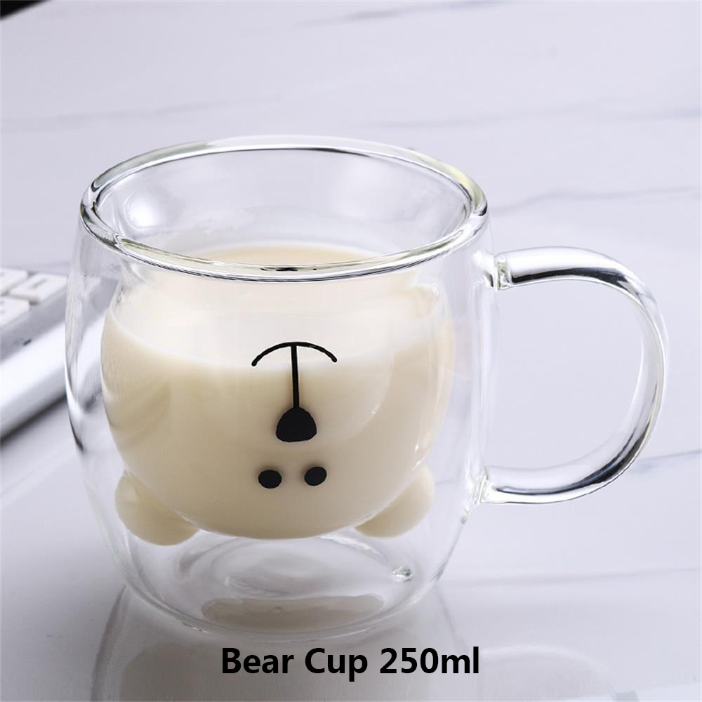 200ml Simple Double-Layer Transparent Heat-Insulat... – Vicedeal