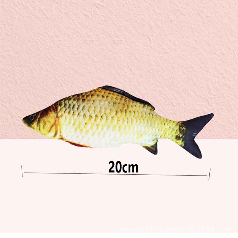 Pet Soft Plush 3D Fish Shape Cat Toy Interactive F... – Vicedeal