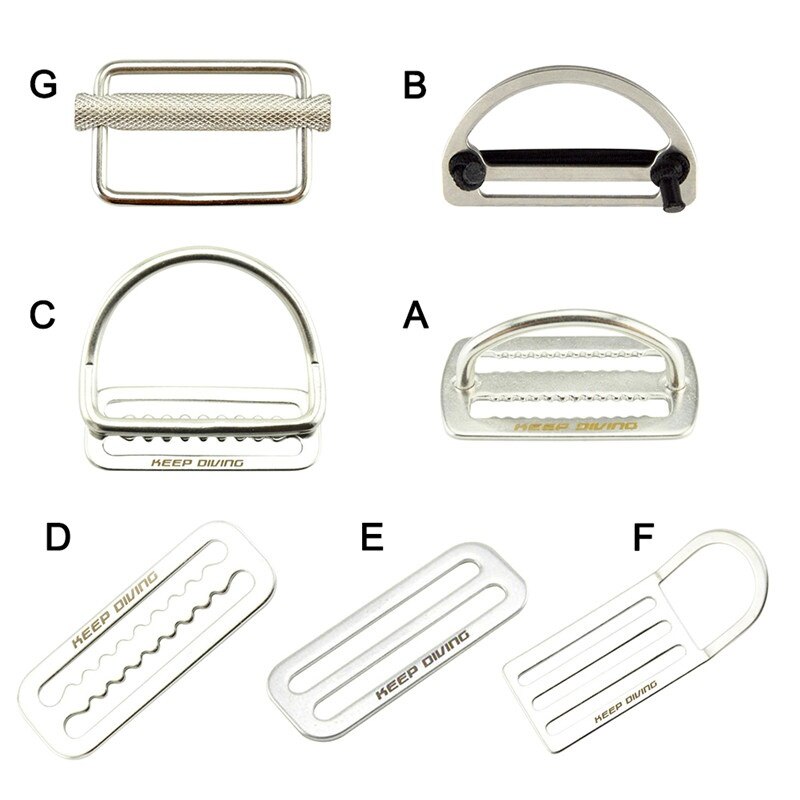 2" Diving Weight Belt Slide Keeper D Ring Sta... – Grandado