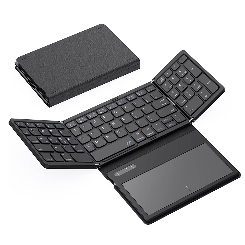 Lefon trådlöst bluetooth-tangentbord med pekplatta... – Vicedeal